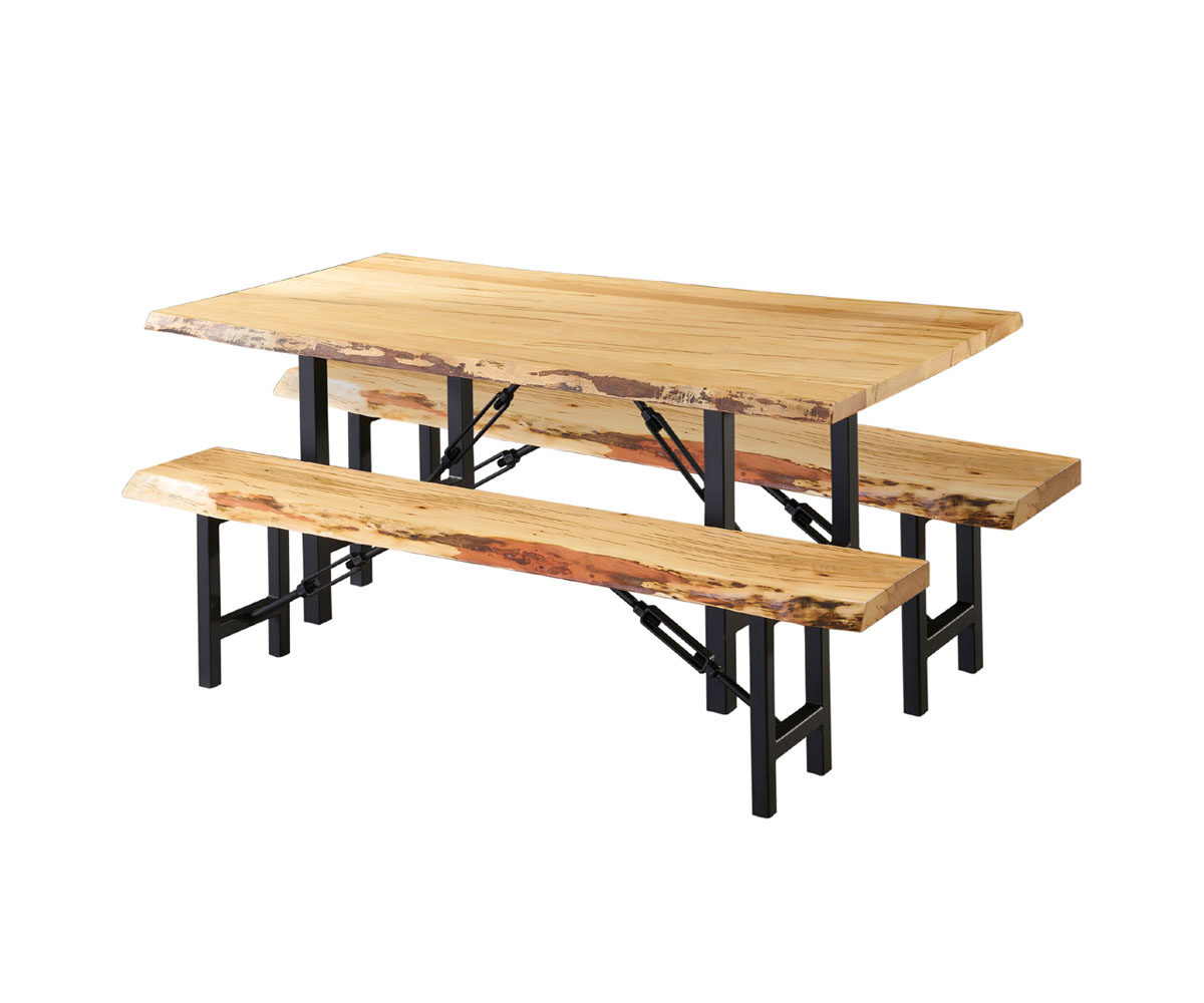 Wormy Maple Glue Up Bench | Southern Outdoor Furniture